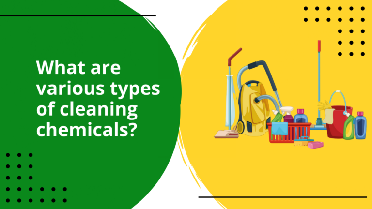 What are various types of cleaning chemicals? - Ecochem