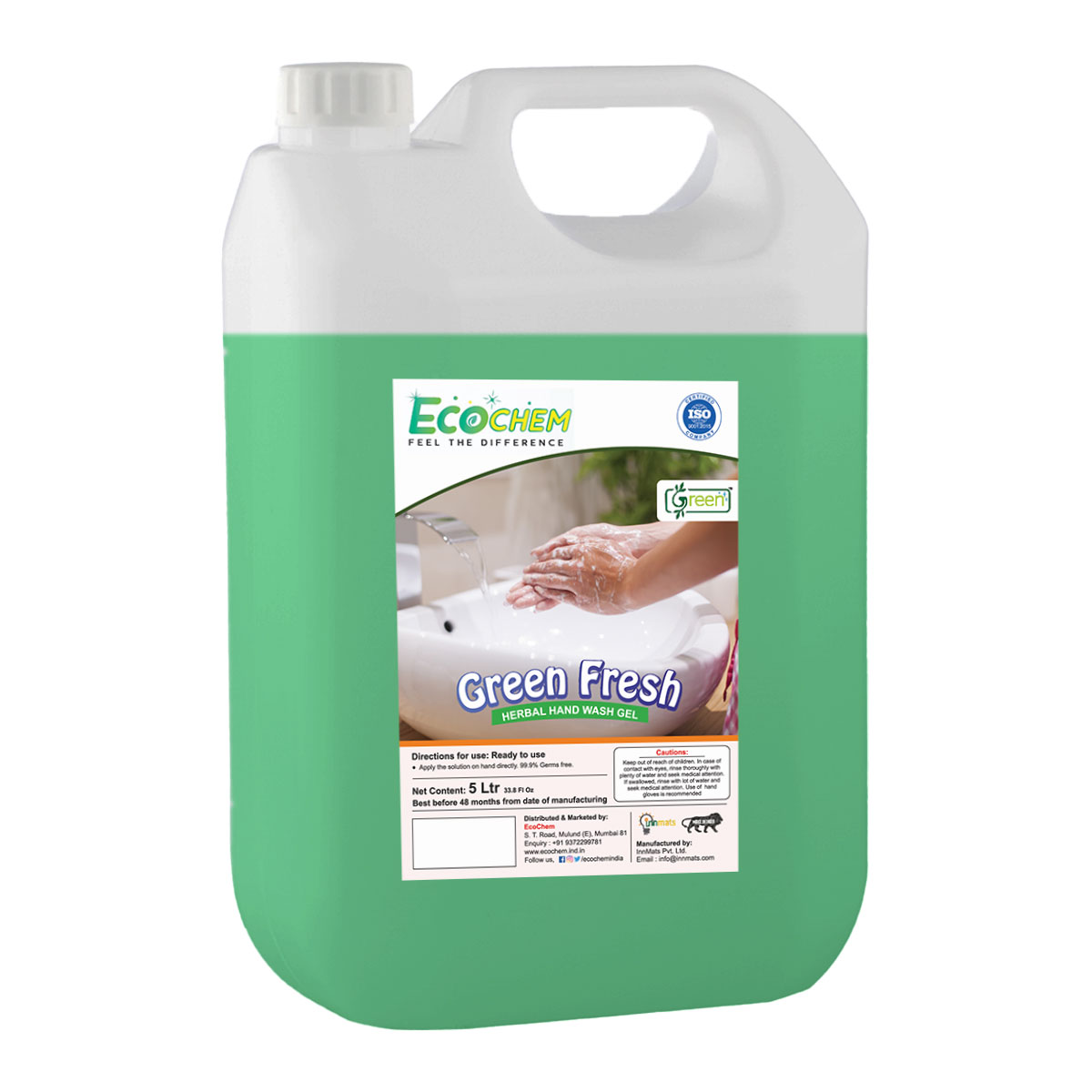 Eco-Green Fresh ( Herbal Hand Wash ) Green Chemical For Hand Wash | Ecochem